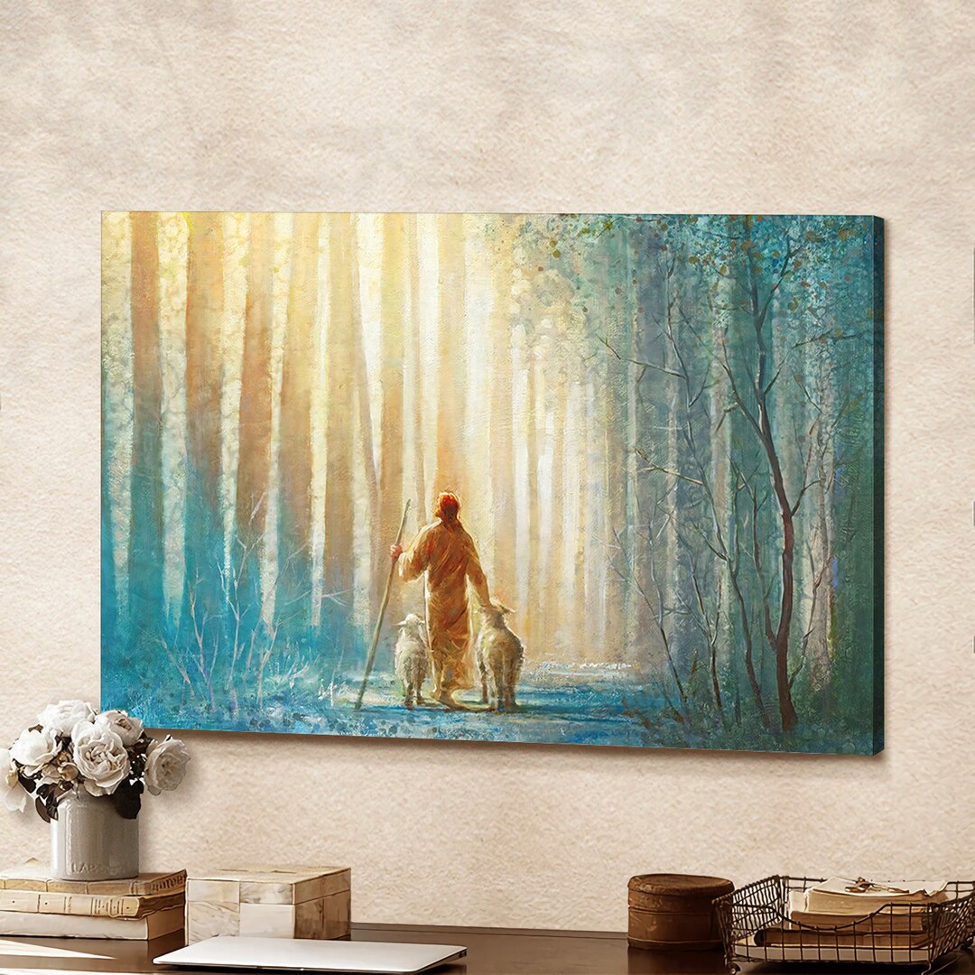 Bible Verse Canvas Painting / Jesus Christ Art / Jesus Christ He ...
