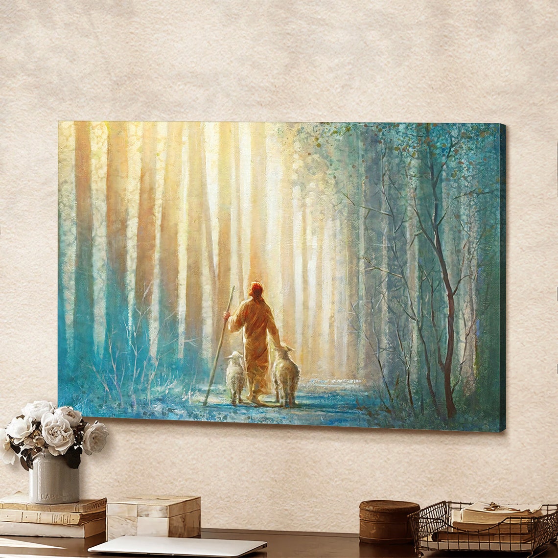 Bible Verse Canvas Painting / Jesus Christ Art / Jesus Christ - Etsy