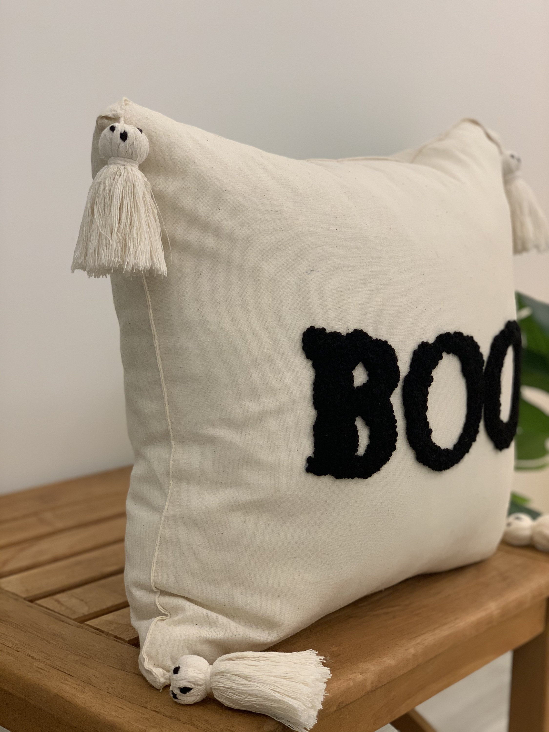 Boo Punch Needle Halloween Pillow Cover 17.7''x17.7'' - Etsy