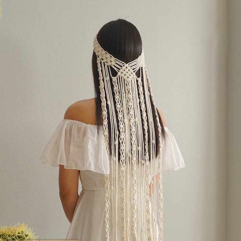 Macrame Veil - Etsy