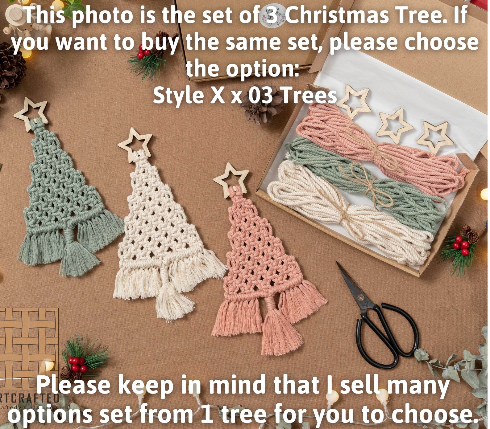 Macrame Christmas Tree Craft Kit Craft Kit for Adults - Etsy