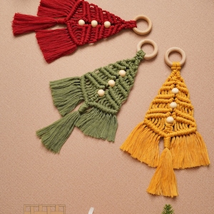 Pattern Macrame Christmas Tree PDF Download, How to for Beginner ...