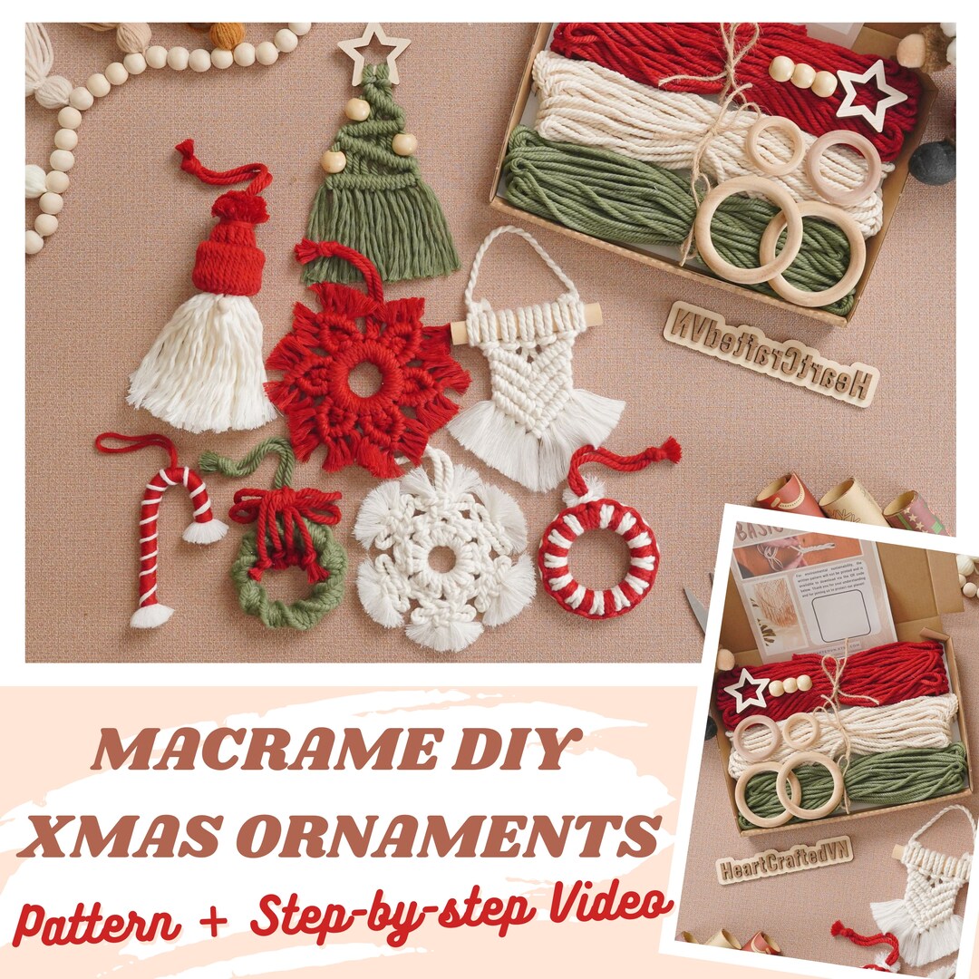 Diy Ornament Kit, Make Your Own Xmas, Girls Craft Box, Christmas ...
