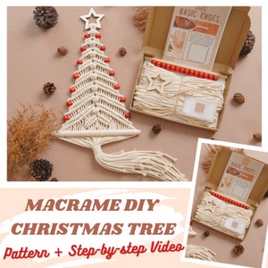 DIY Macrame Christmas Tree Kit, Macrame Christmas, Christmas Tree Kit ...