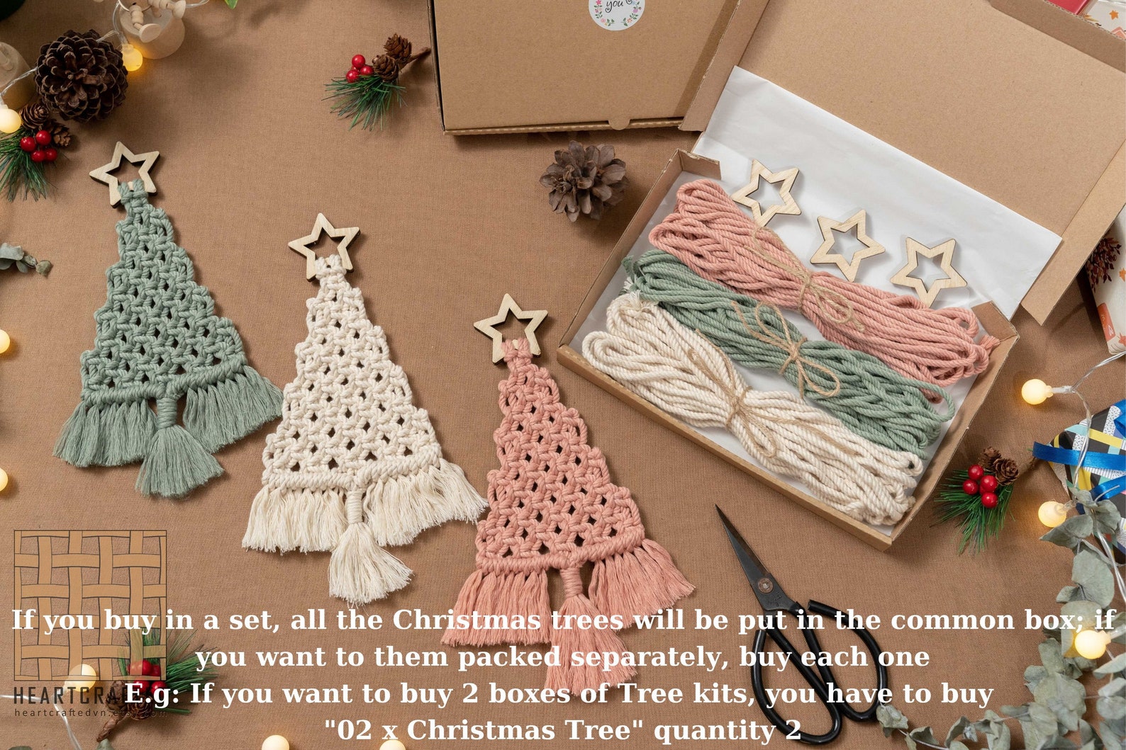 Macrame Christmas Tree Craft Kit Craft Kit for Adults - Etsy