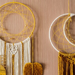 Moon and Sun Macrame Wall Hanging, Large Macrame, Nursery Home Decor ...