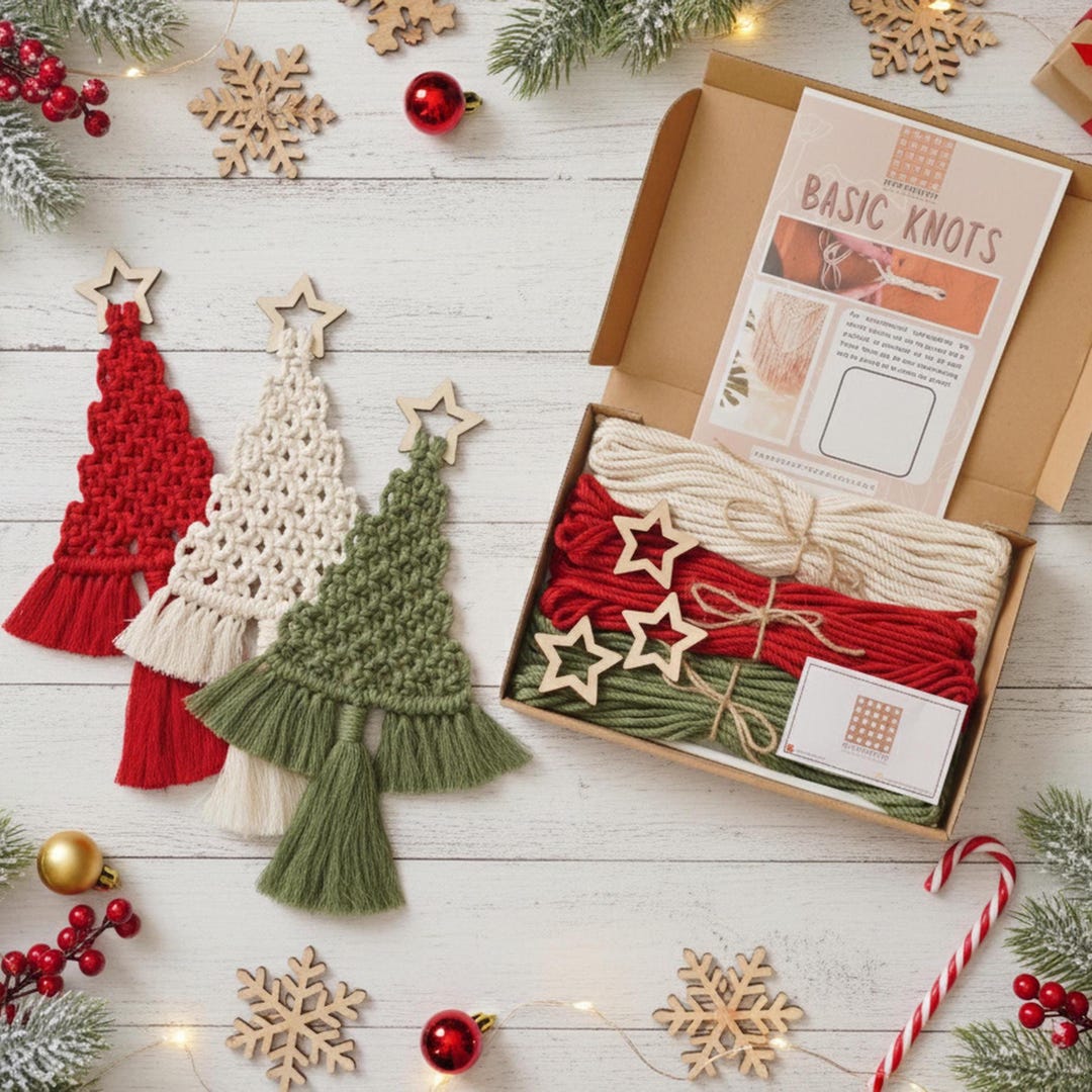 Rustic DIY Macrame Christmas Tree Kit K19 - Etsy