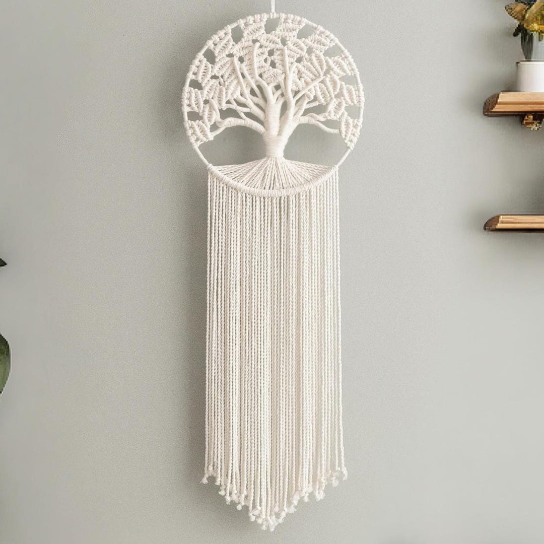 Large Macrame Tree of Life Woven Wall Art V41 - Etsy