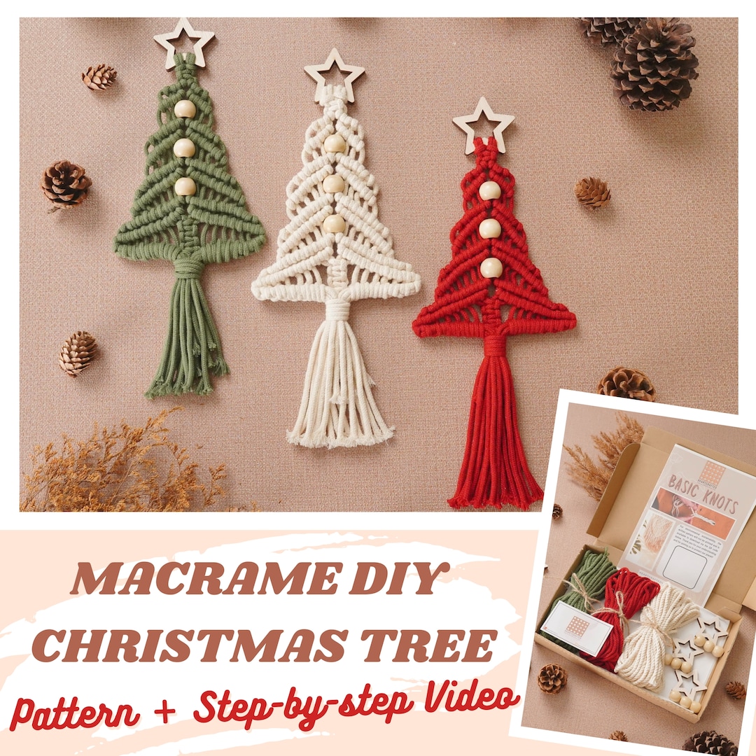 Christmas Tree Kit, DIY Christmas Decor, Macrame Christmas, Diy Home ...