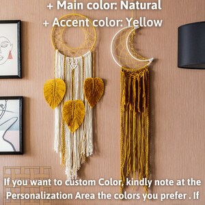 Moon and Sun Macrame Wall Hanging Large Macrame Nursery Home - Etsy