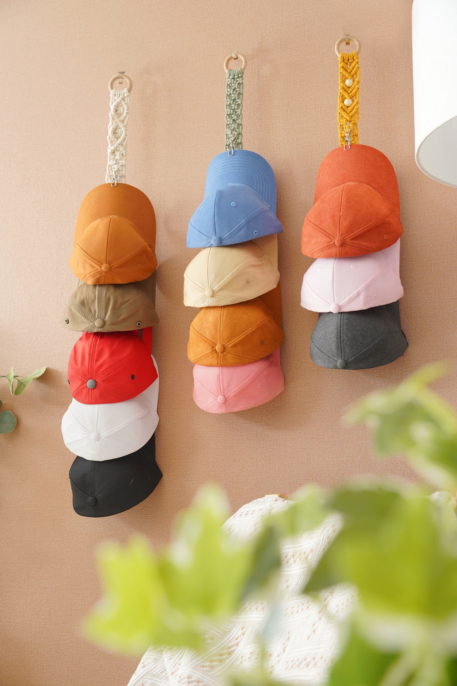 Baseball Cap Rack, Cap Hanger for Wall, Trucker Cap Snapback, Hat ...