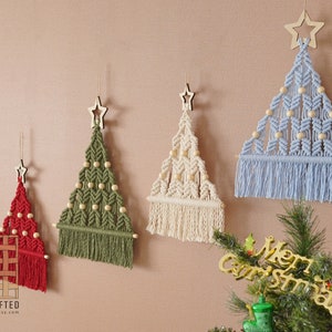 Macrame Pattern Christmas Tree PDF Download, Holiday Patterns, Home ...