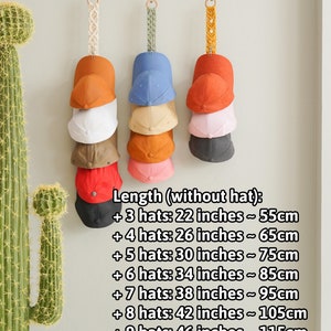 Cap Rack, Cap Hanger for Wall, Trucker Cap, Hat Organizer, Baseball ...
