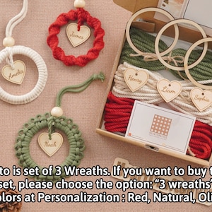 Xmas Wreath Craft Kit, Ornament Kit, Winter Craft, Craft Kit for Adult ...