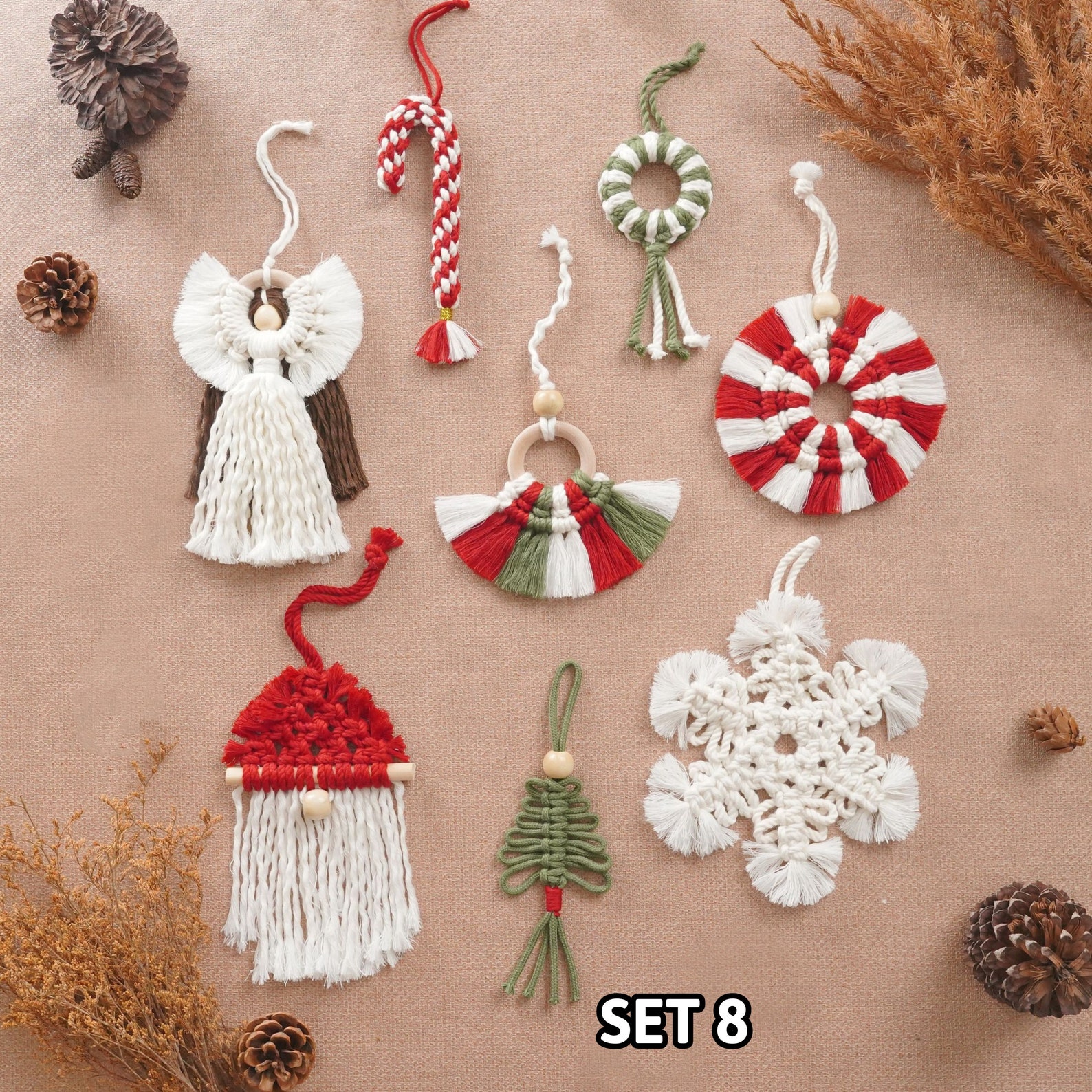 Kit Macrame Ornament Diy, Made by Yourself, Family Activity, Party ...