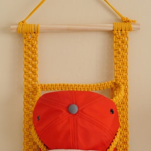 Macrame Cap Rack, Bohemian Decor, Cap Lover Gift, Wall Hanging Rack ...
