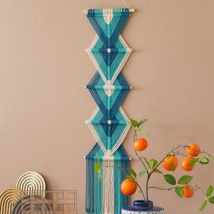 Geometric Macrame, Wall Hangings, Bohemian Decor, Gifts for Her, Mid ...