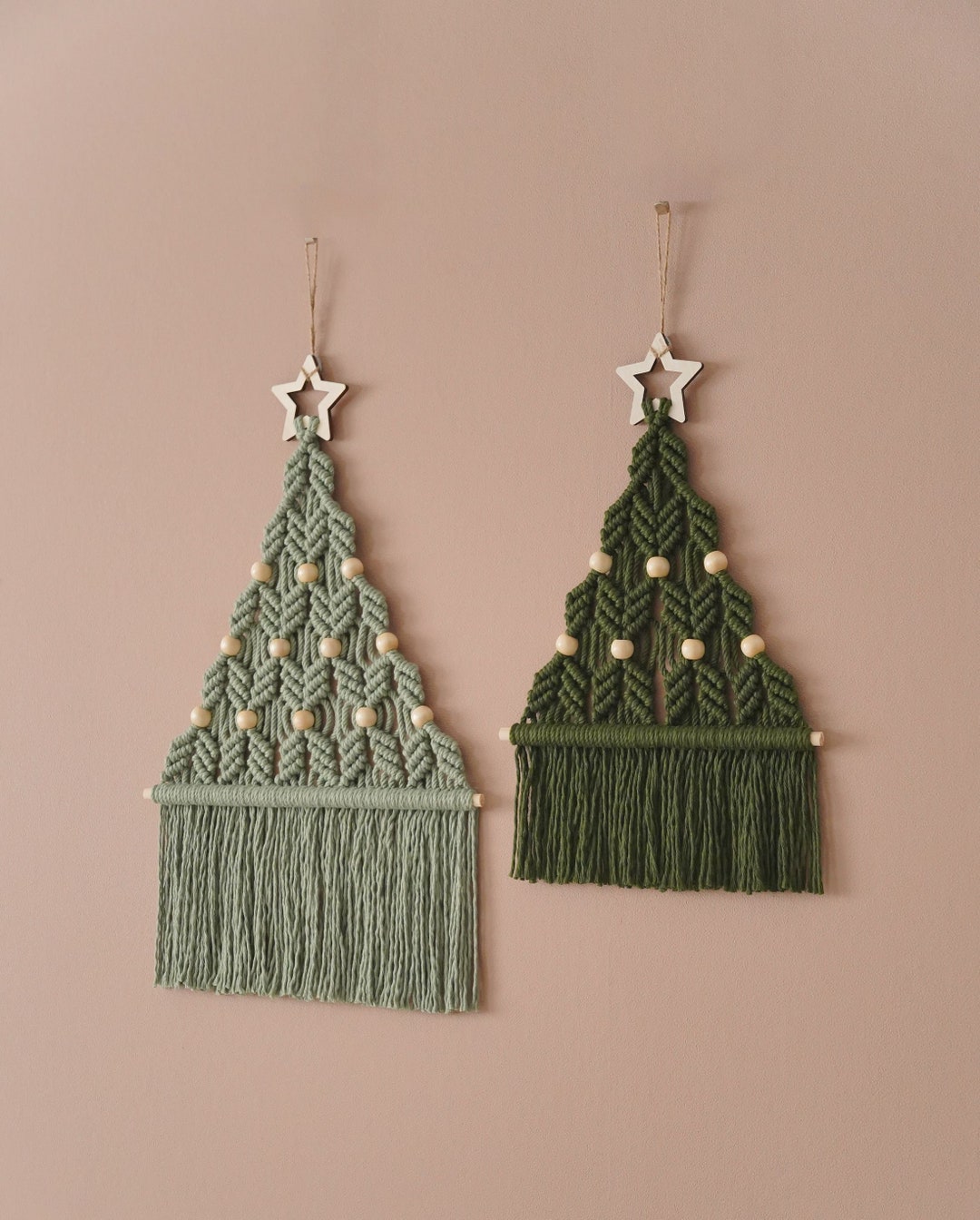 Macrame Christmas Christmas Tree Boho Christmas Decor - Etsy