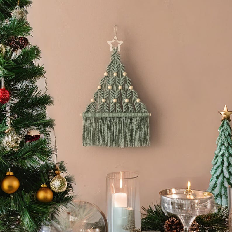 Beginner DIY Macrame Christmas Tree Kit With Easy Guide K20 - Etsy