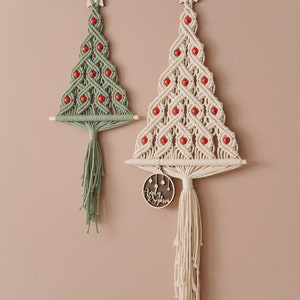 Macrame Xmas Tree, Christmas Wall Art, Boho Holiday Decor, Christmas ...