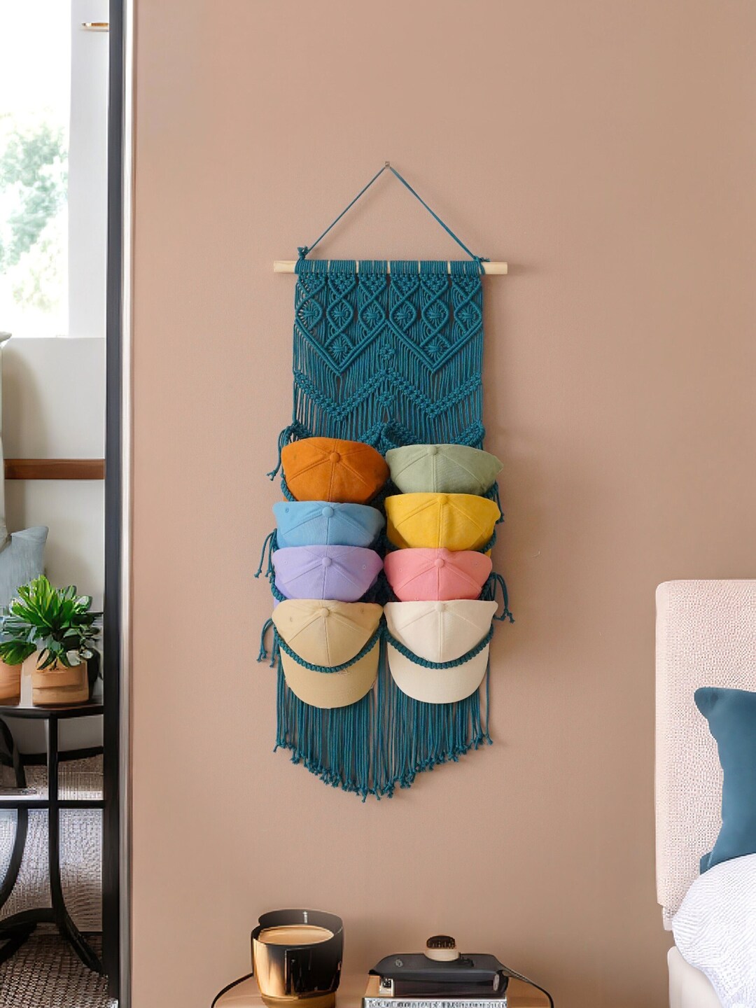 Macrame Bookshelf, Hanging Bookshelf, Housewarming Gift, Modern ...