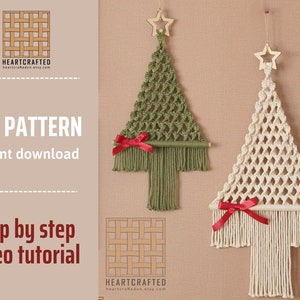 Macrame Christmas Tree PDF Pattern Tutorial Instant Download - Etsy