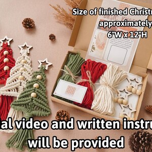 Christmas Tree Kit, DIY Christmas Decor, Macrame Christmas, Diy Home ...
