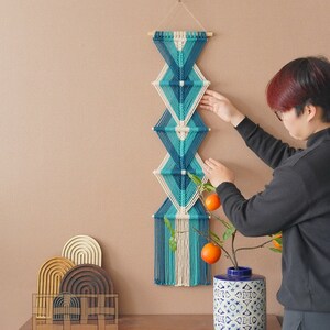 Geometric Macrame, Wall Hangings, Bohemian Decor, Gifts for Her, Mid ...