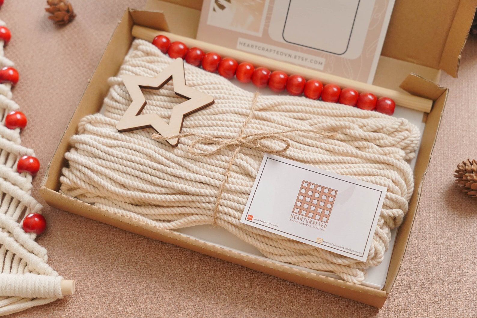 DIY Macrame Christmas Tree Kit, Macrame Christmas, Christmas Tree Kit ...