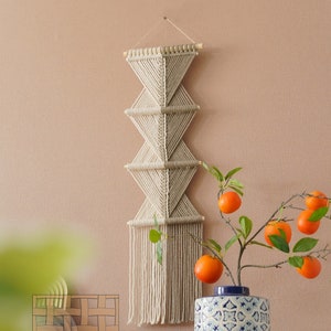Geometric Macrame, Wall Hangings, Bohemian Decor, Gifts for Her, Mid ...