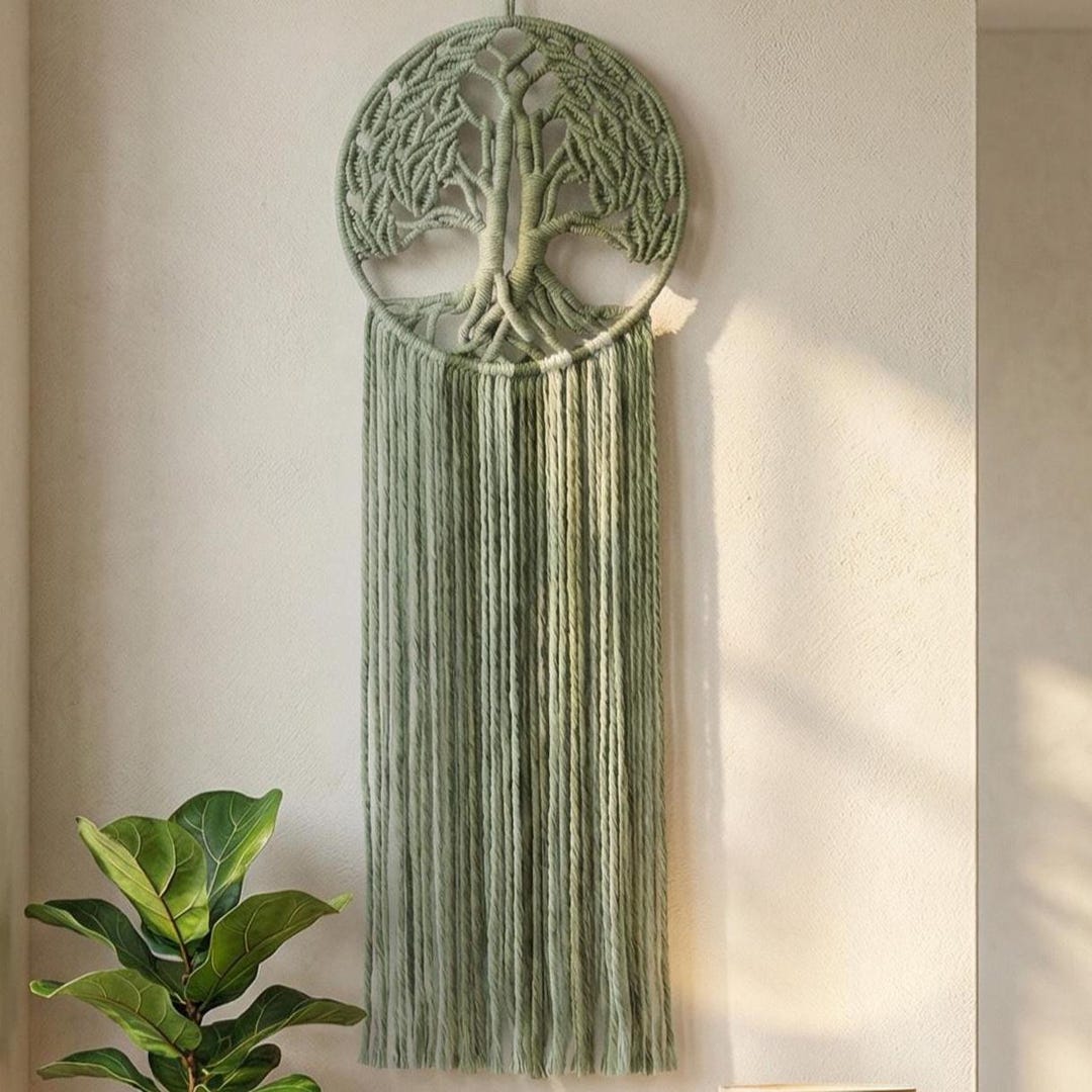 Macrame Tree of Life Wall Hanging for Bedroom and Office V78 - Etsy