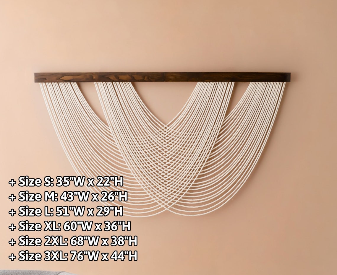 Large Macrame Wall Hanging| Dip Dye Tapestry Wall Hanging| Fibre Art ...