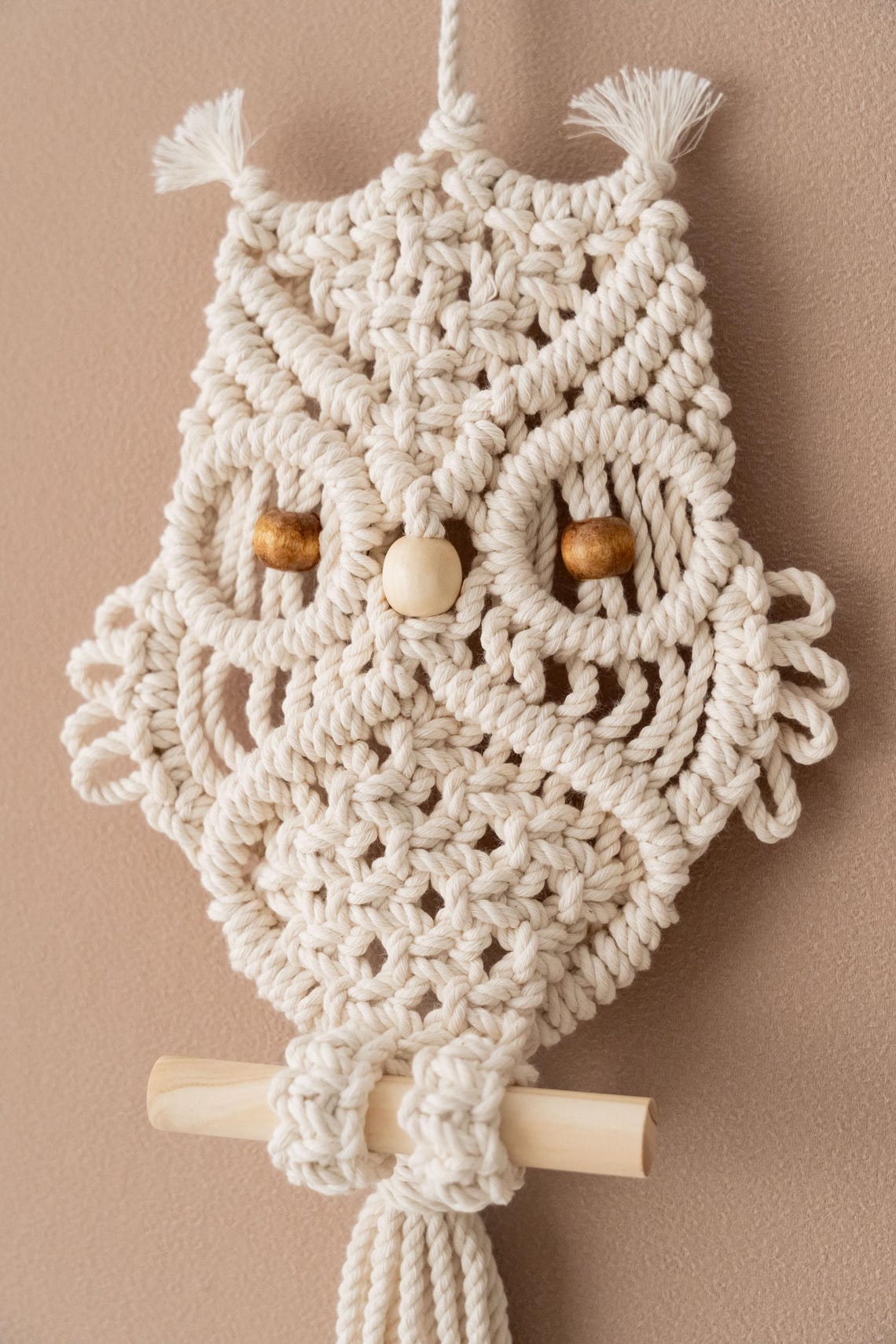 Macrame Owl Wall Decor, Bedroom Decor, Owl Decor, Animal Gift, Boho ...