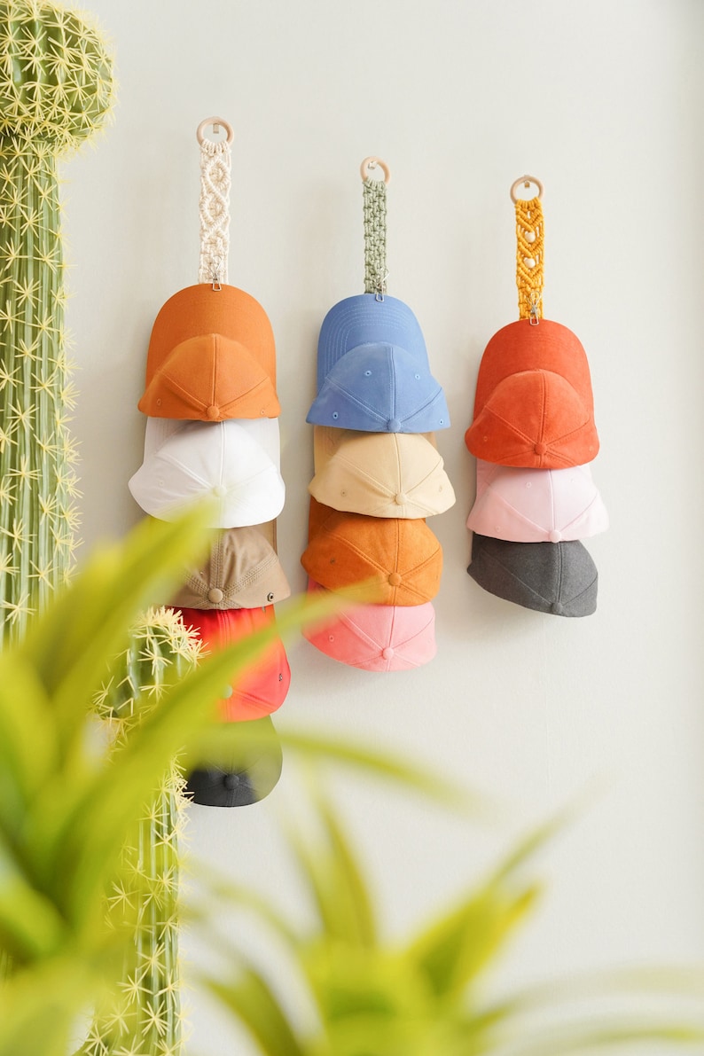 Baseball Cap Rack, Cap Hanger for Wall, Trucker Cap Snapback, Hat ...