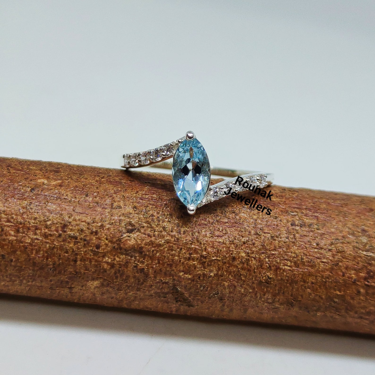 Aquamarine Ring March Birthstone Wedding Ring for Women | Etsy