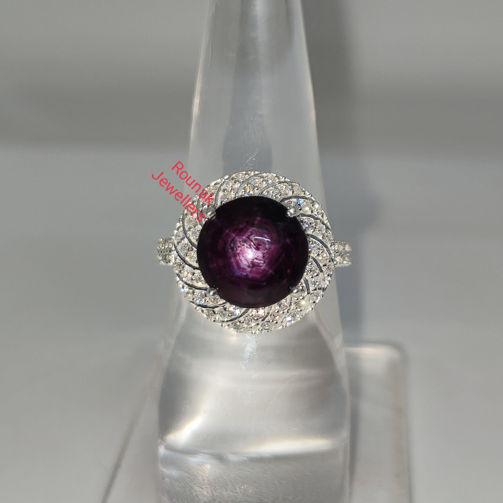 Vintage Star Ruby Ring Engagement Ring Art Deco Ruby Ring - Etsy