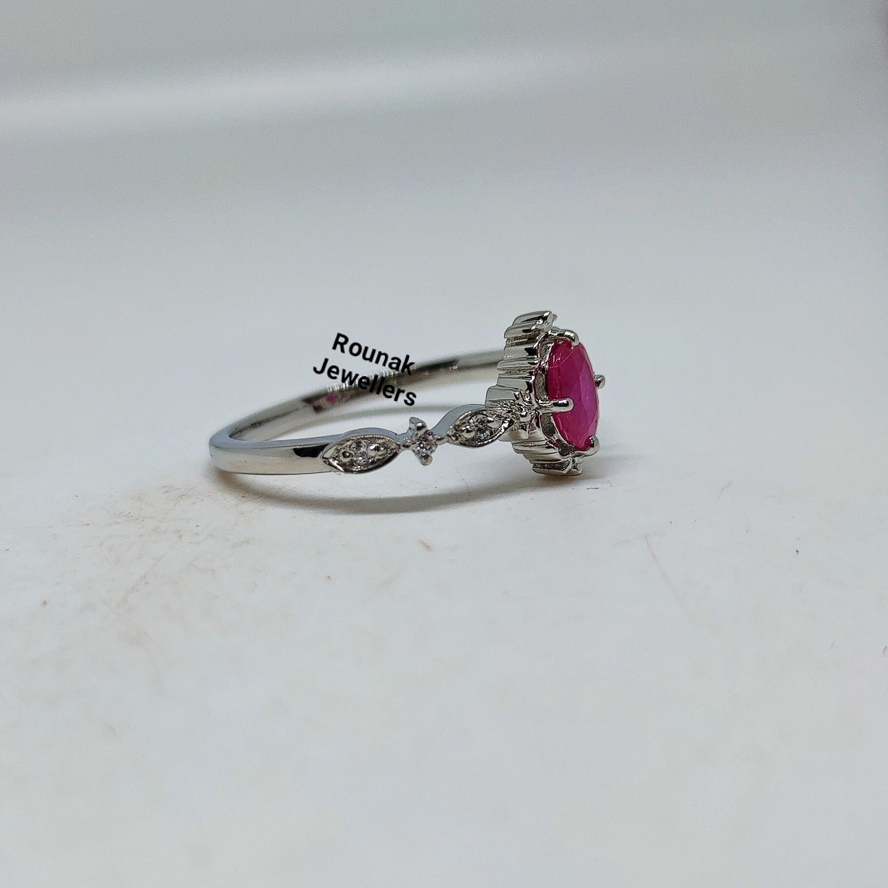 Vintage Ruby Ring Minimalist Ring Engagement Ring 925 - Etsy