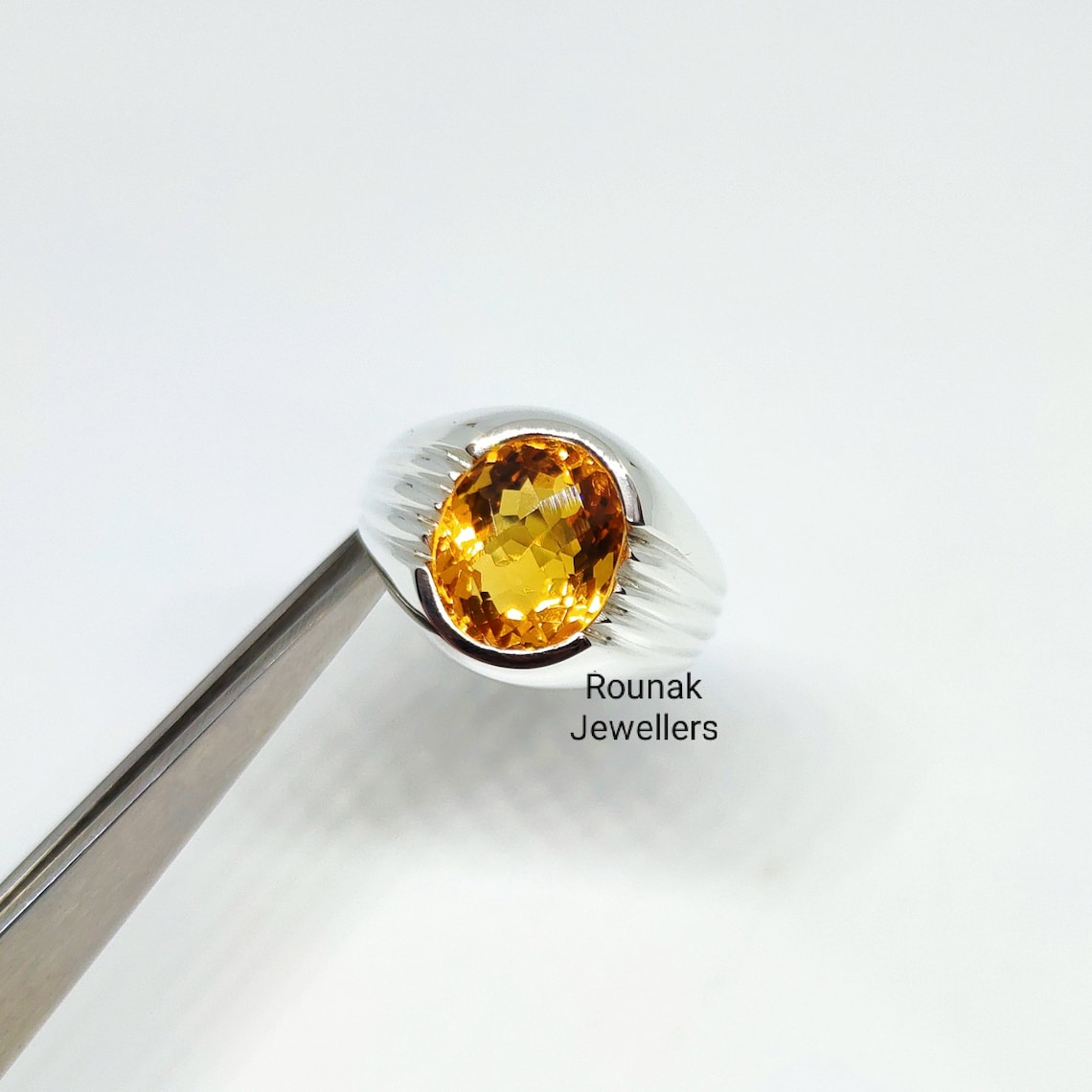Natural Citrine Ring Men Citrine Silver Ring Citrine Stone - Etsy