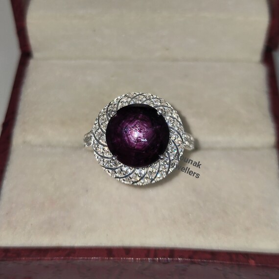 Vintage Star Ruby Ring Engagement Ring Art Deco Ruby Ring - Etsy