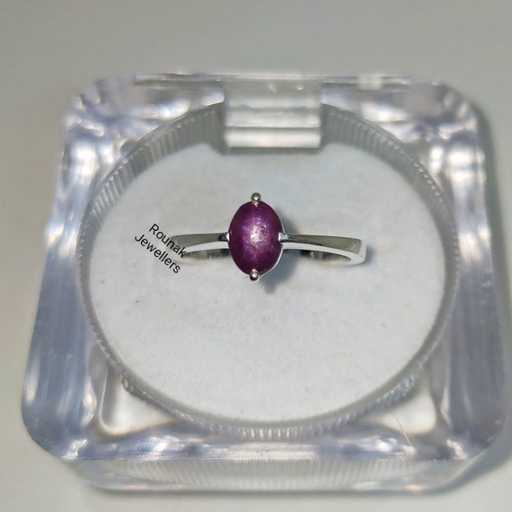 Star Ruby Engagement Ring Handmade Jewelry Ring Sterling | Etsy