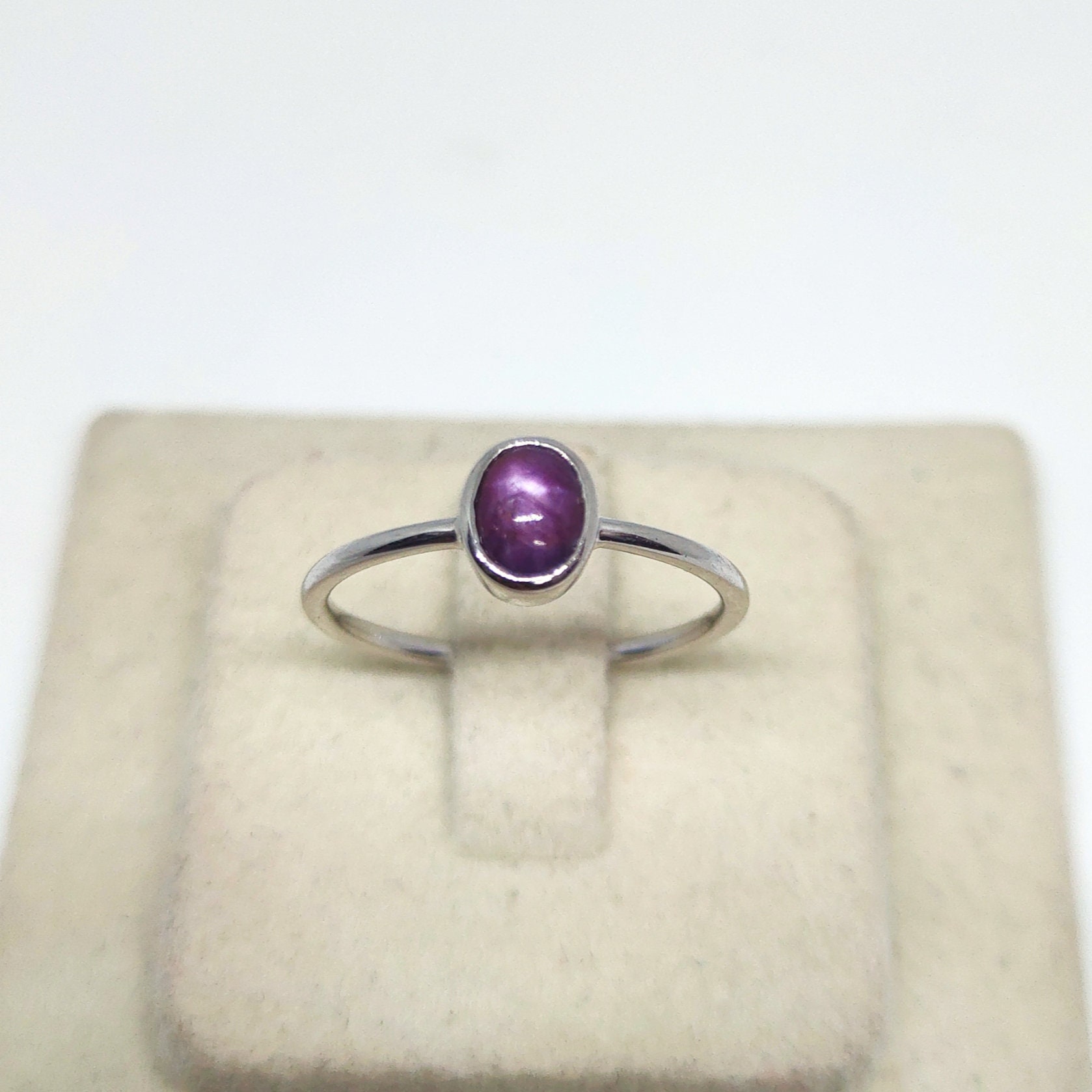 Simple Star Ruby Everyday Rings Handmade Rings 925 Sterling | Etsy