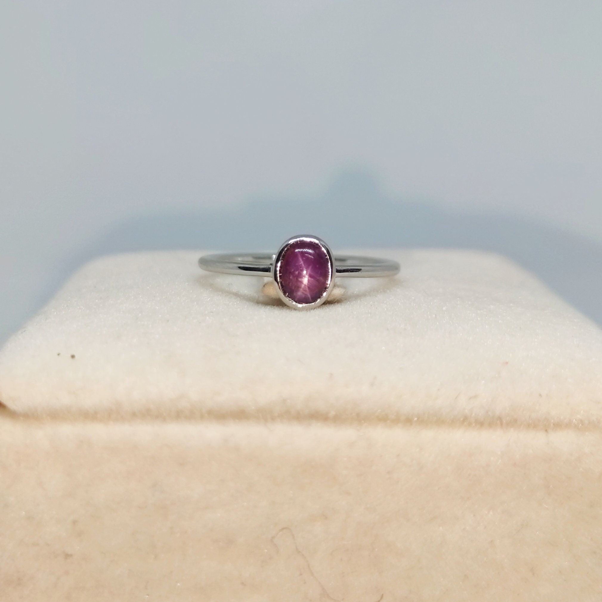 Simple Star Ruby Everyday Rings Handmade Rings 925 Sterling | Etsy