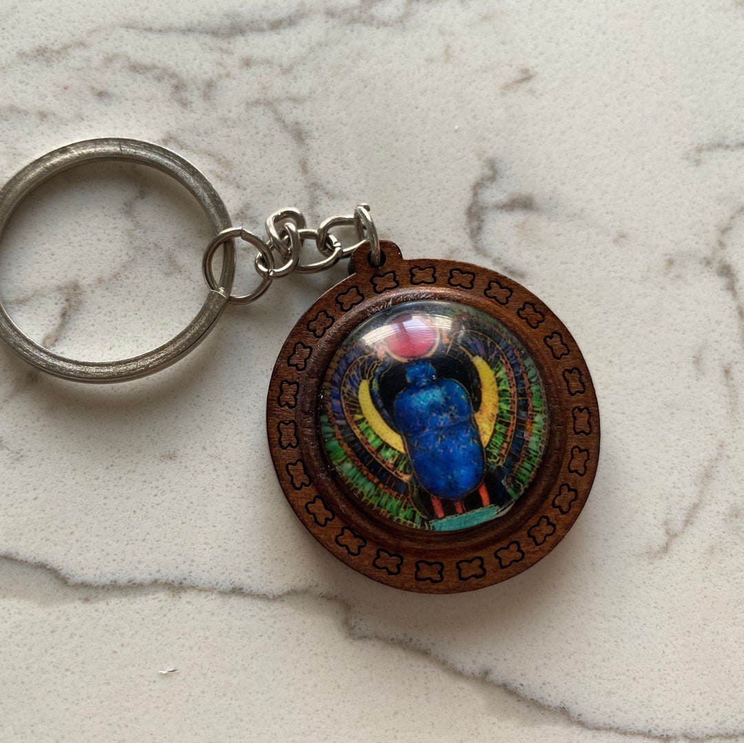 Scarab Keychain - Etsy