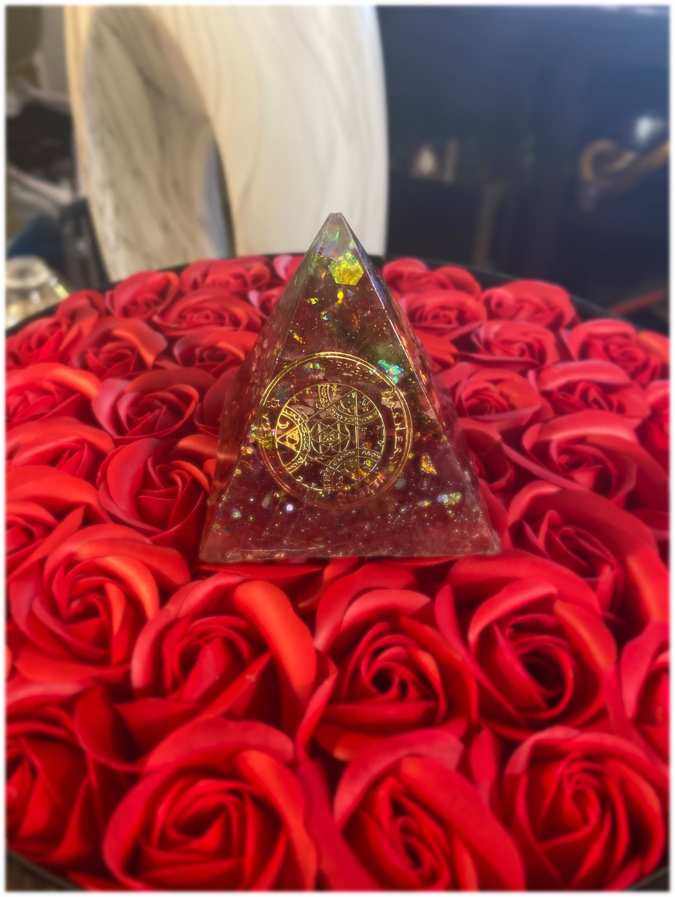 Ruby Red Orgonite Pyramid - Etsy