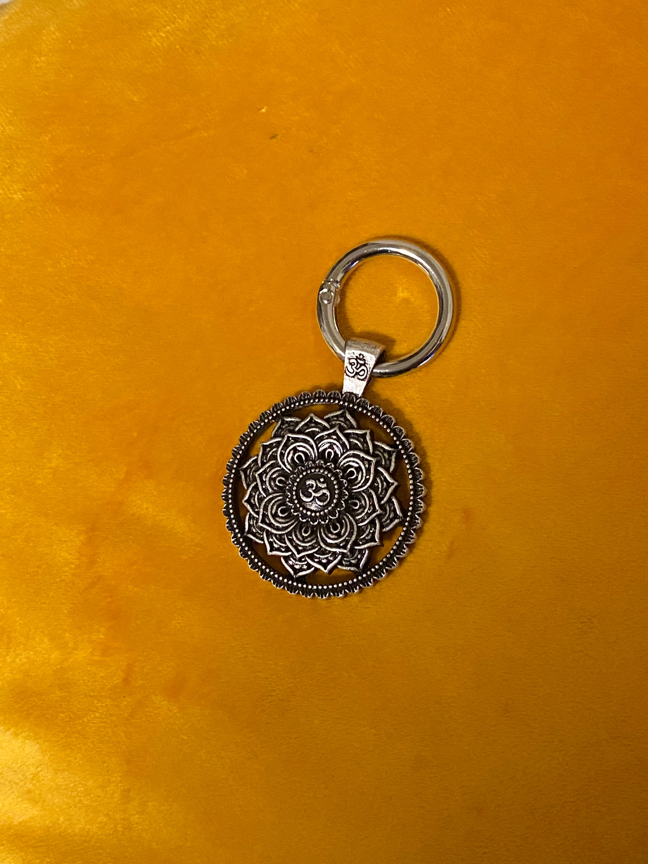 Lotus Flower OM Keychain | Etsy