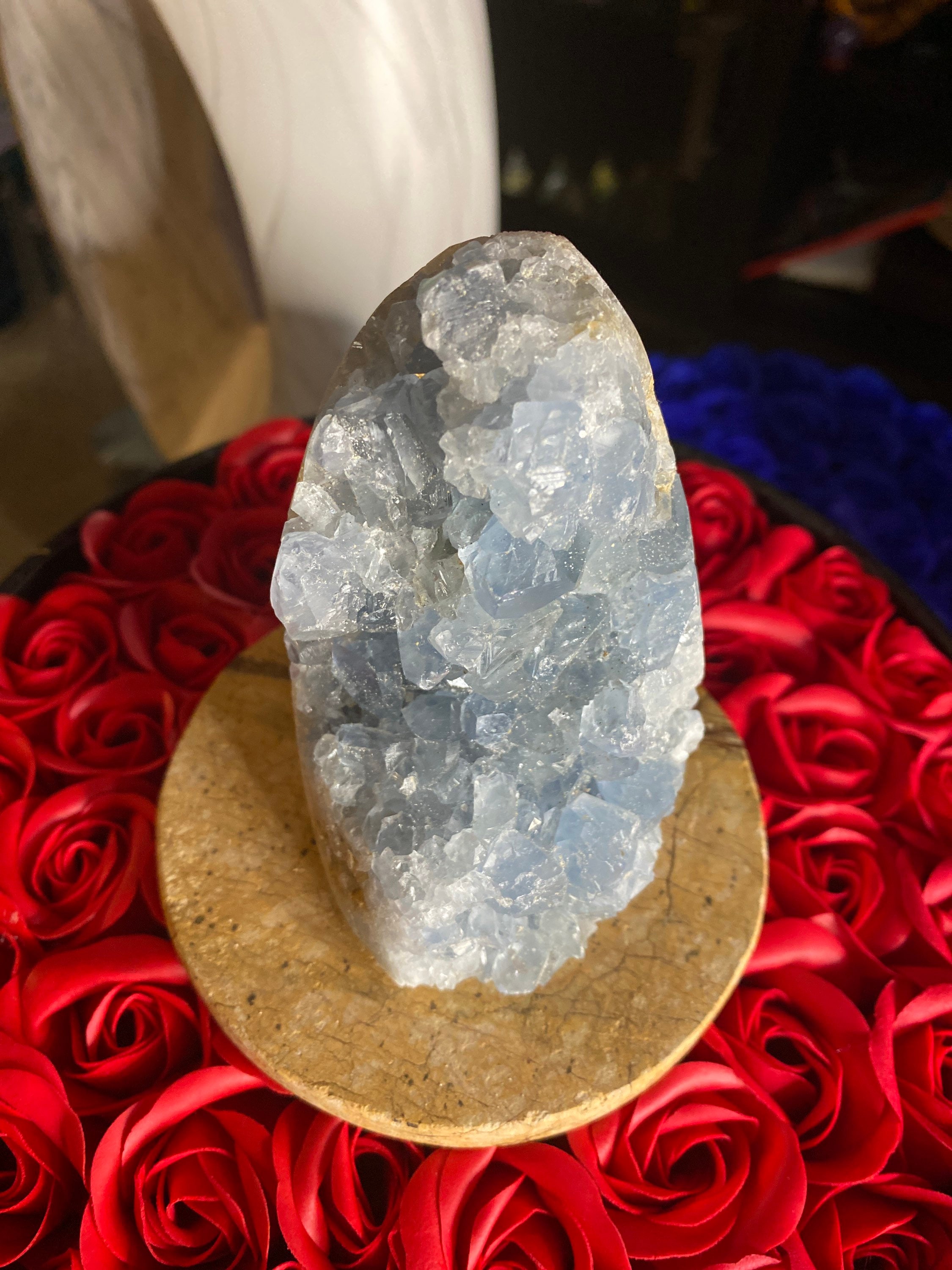 Großer Celestit Geode Kristall | Etsy