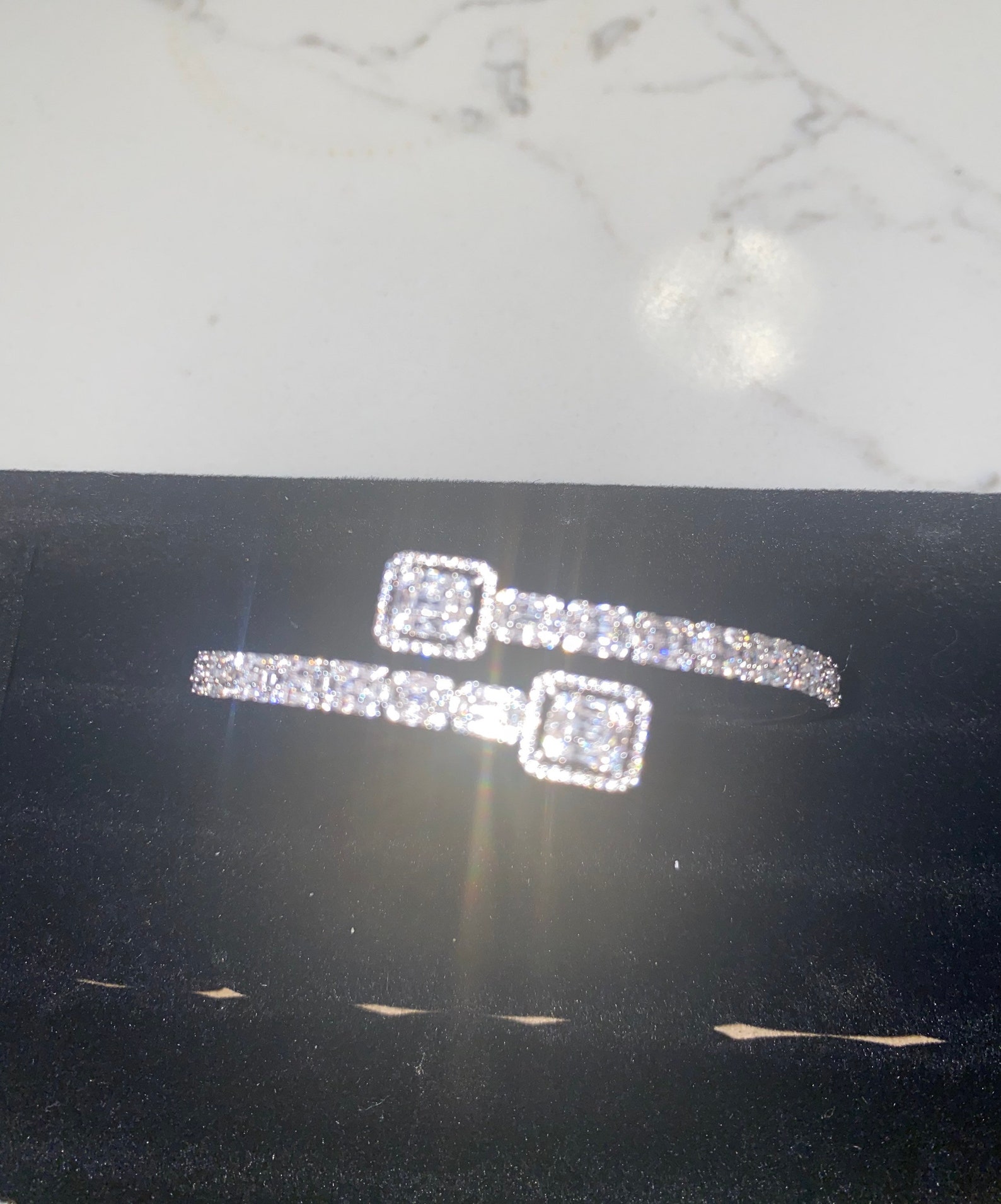 Diamond Cuff Bracelet - Etsy