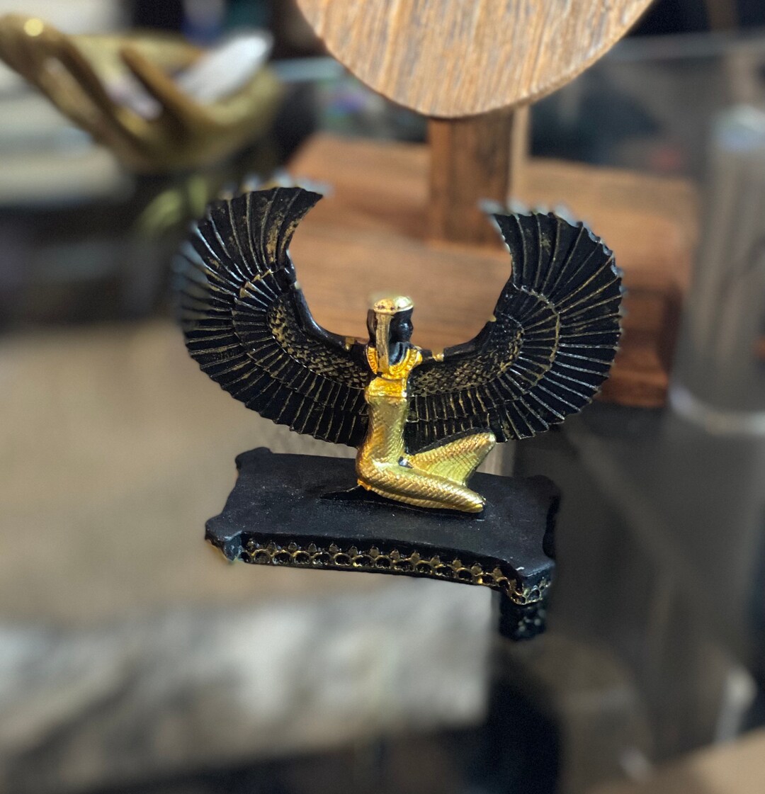 Winged Goddess Isis Statue - Etsy