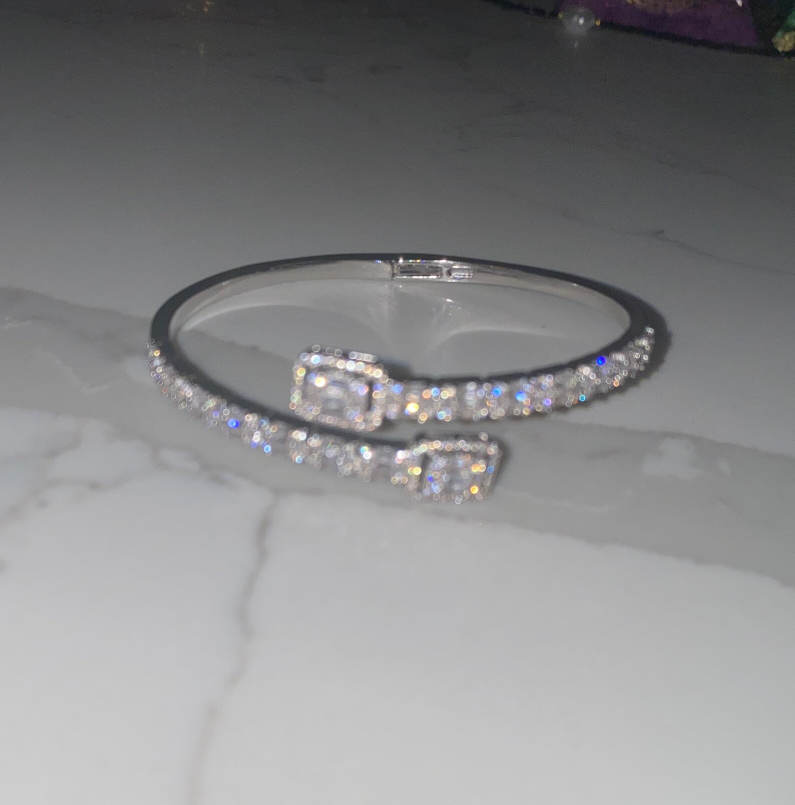 Diamond Cuff Bracelet - Etsy