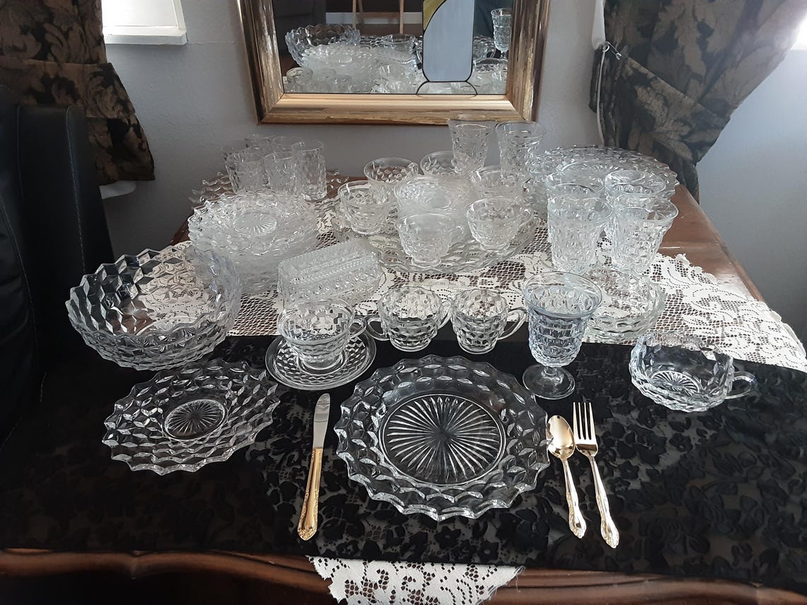 Fostoria American Crystal 52-piece Set - Etsy